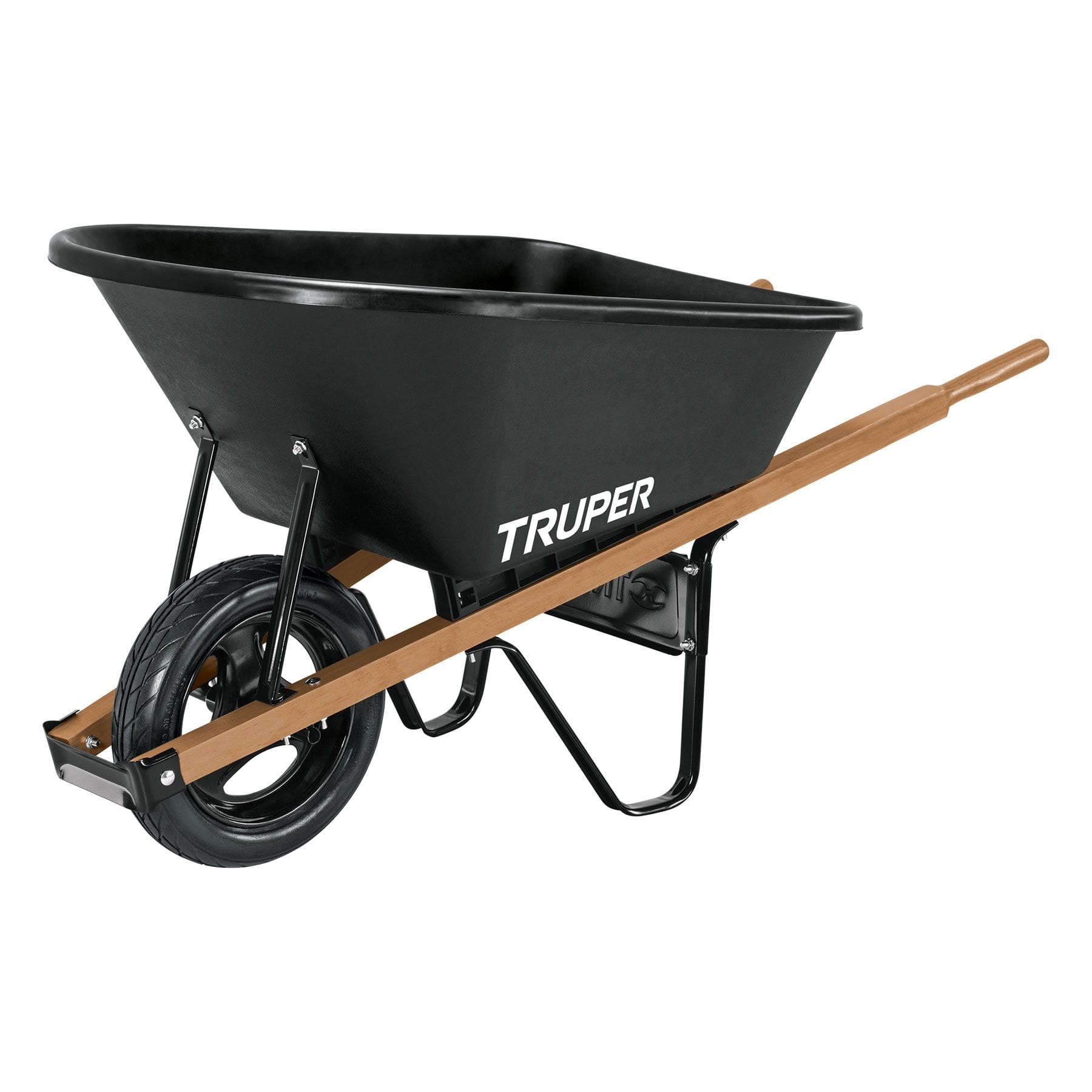 Carretilla Truper tolva plástica 6 pies llanta antipinchazo - caliconstruir.co